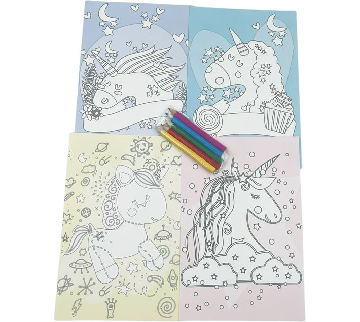 Coloring Paper Unicorn Paper Art & Origami Kit Art and Craft Kit (White ...