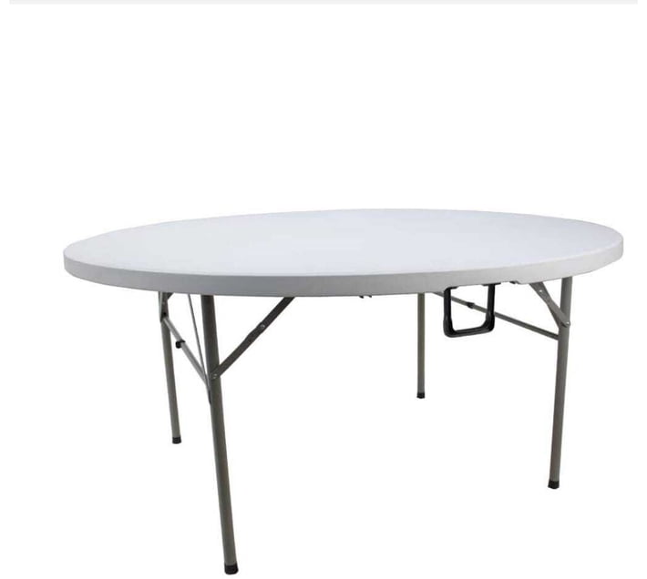 Folding Table FOLDINGTable Plastic Folding Table (Finish Colour - white ...