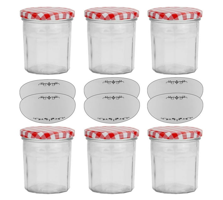 Someone’s in a Makro Home Kitchen Checkered Jam Storage Jar with ...