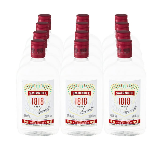 Buy Smirnoff 1818 Vodka (12 x 500ml) in Bulk | Makro Business