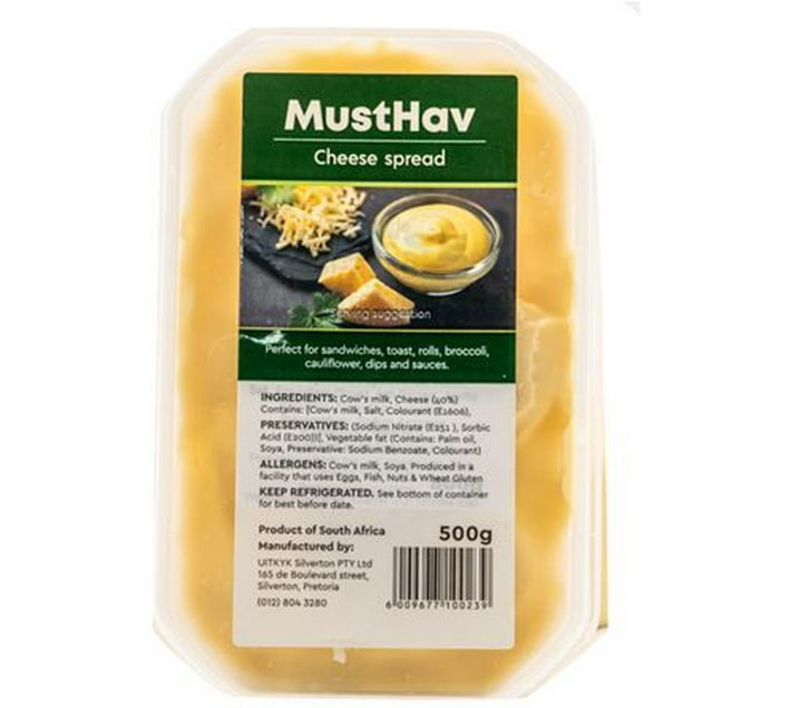 MustHav Cheese Spread 500g 1 g () | Makro