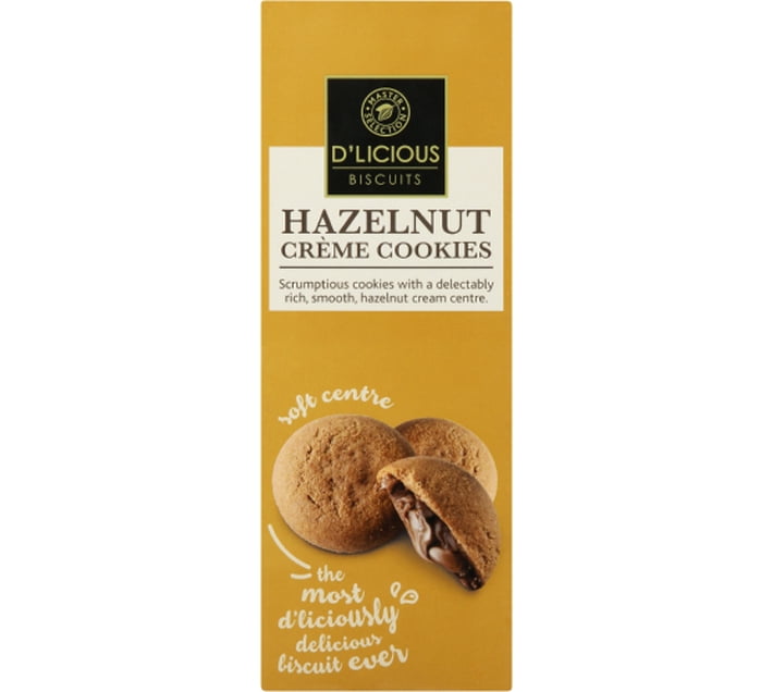 D'licious Hazelnut Creme Cookies (150 g, Pack of 10) | Makro