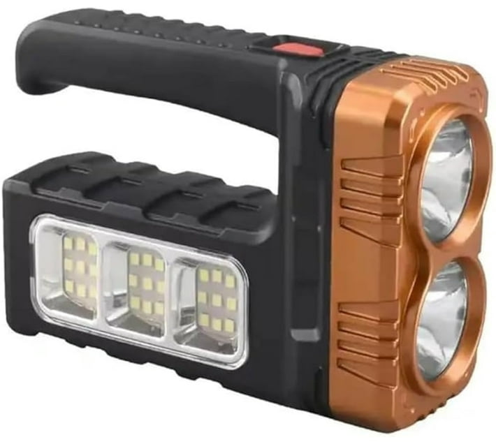 Generic LED COB Light Torch (Black, 18 cm, Rechargeable) | Makro