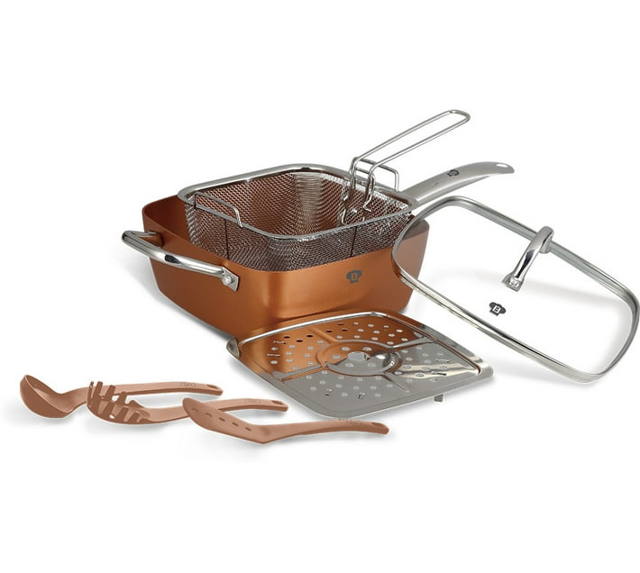 Blaumann Square Pan Set with Kitchen Utensils - Le Chef Line Non-Stick ...