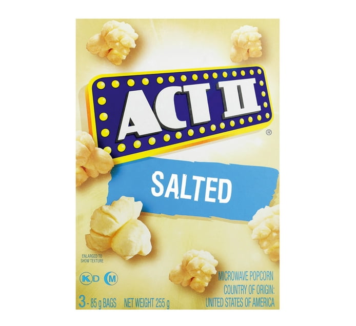 Act 11 Microwave Popcorn Salted (1 x 242g) | Makro