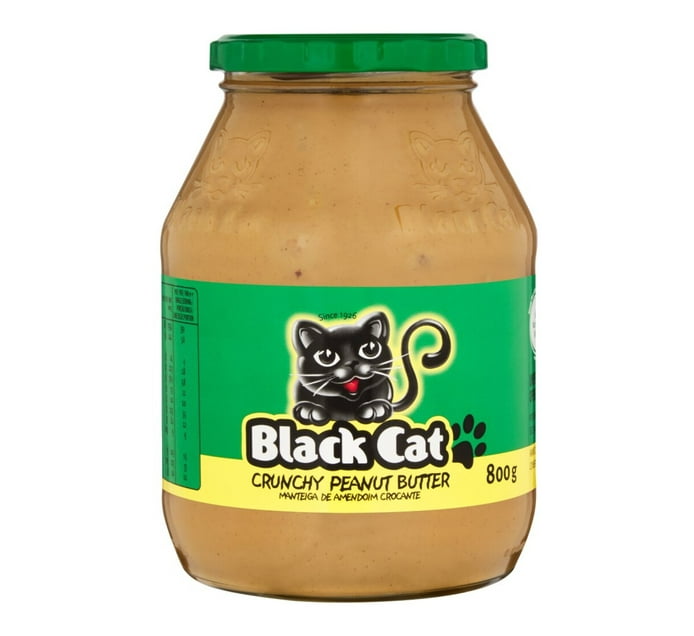 Someone’s in a Makro Black Cat 1 x 800G Peanut Butter Mood