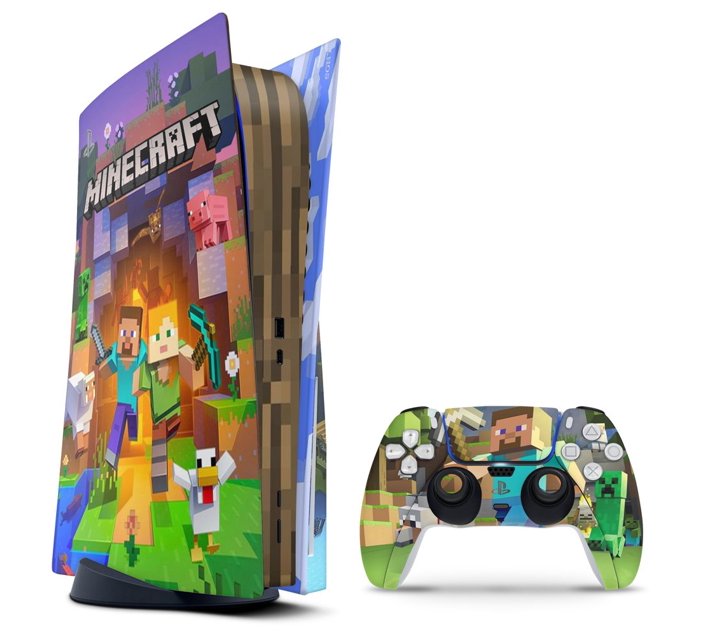 Someone’s in a Makro SkinNit Decal Skin For PS5: Minecraft Mood
