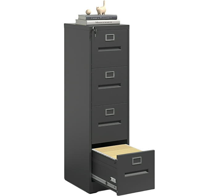 Steel Furniture Warehouse Steel Vertical 4 Drawer Filing Cabinet Inner ...