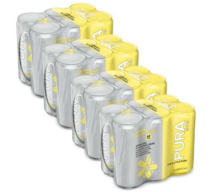 Someones In A Makro Pura Soda Lemon And Elderflower 24 X 300ml Mood