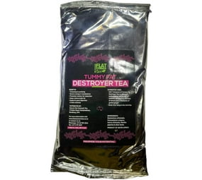 Flat Stomach Tea Tummy Fat Destroyer 30-Capsules & Tummy Destroyer Tea Sachet (2 x 30 Capsules ...