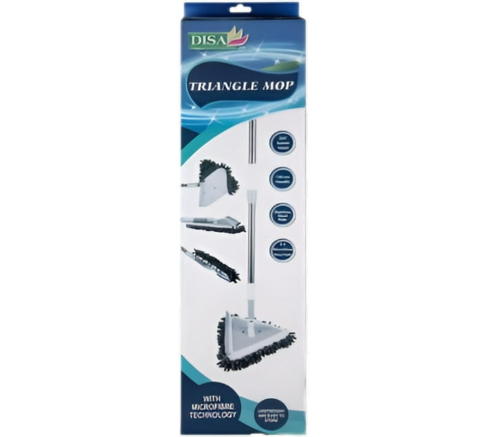 Buy AZ Décor Mop Microfibre Triangle W/2 Pads 1.3M Home Mop () in Bulk ...