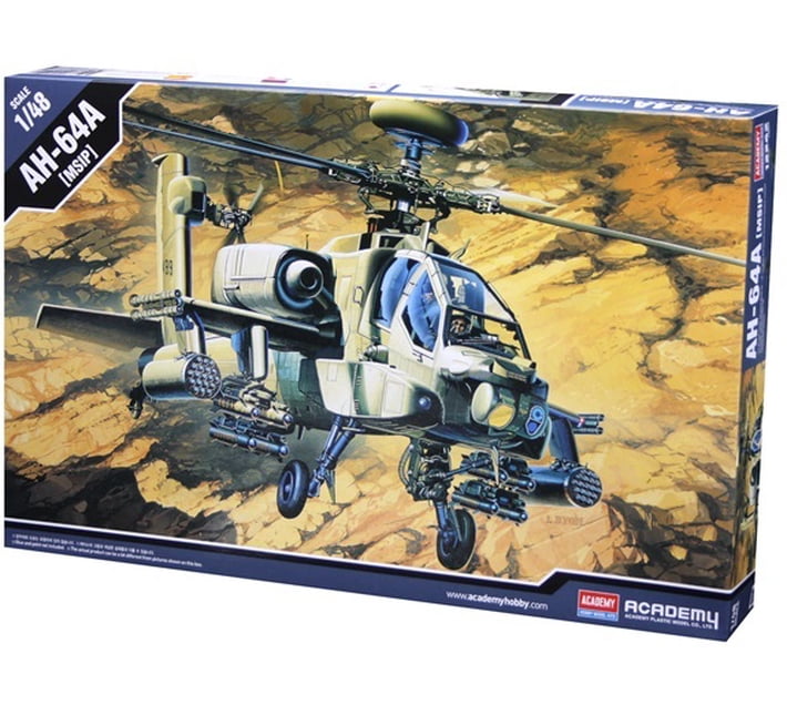 Academy 1/48 AH-64A Apache Longbow Craft Kits Art and Craft Kit ...