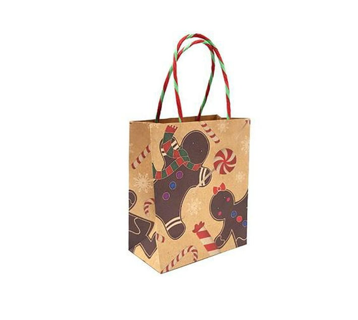 Someone’s in a Makro Bufftee Tiny Ginger Bread Man Christmas Gift Bag Secret Santa - Gift Packet ...