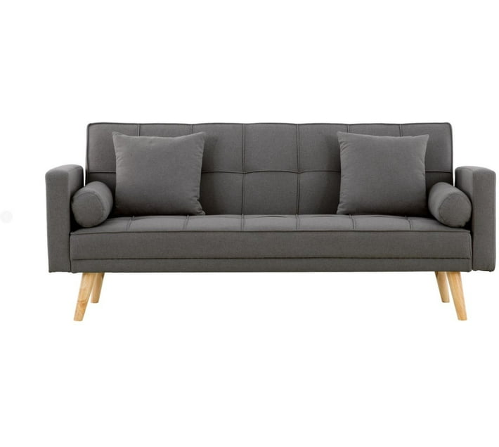 George & Mason Louise Easy Care 3 Seater Sleeper Couch - Charcoal ...