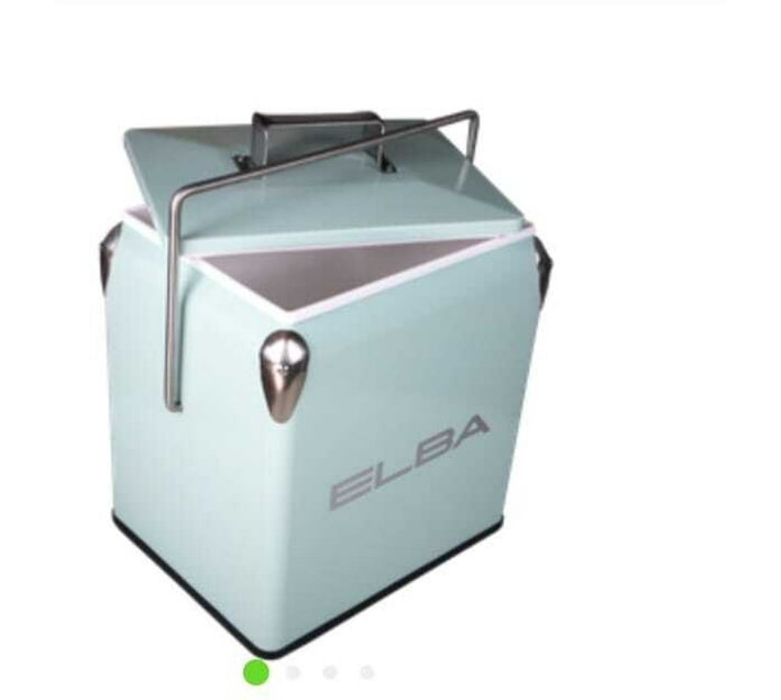 Elba Retro Cooler Box Turquoise (Green, 13 l) | Makro