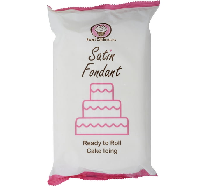 Buy Sweet Celebrations Satin Fondant White 1kg Sugar Paste (1 kg) in ...