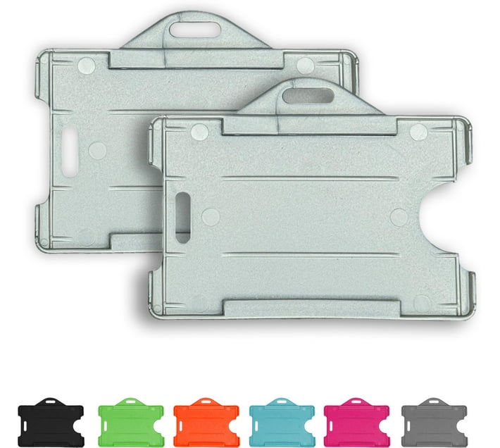 Molin SILVER Open Face Card Holder 2 Pack Card Holder (2, Silver) | Makro