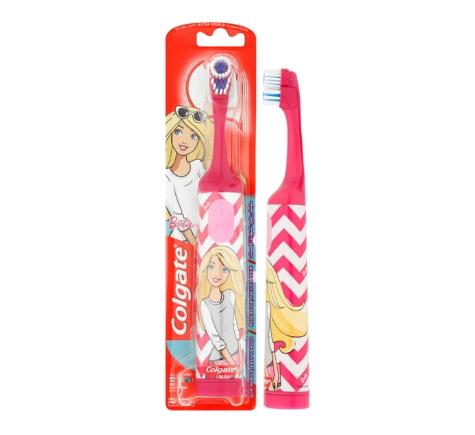 Buy Colgate Barbie Powered Toothbrush Kids Extra Soft in Bulk | Makro ...