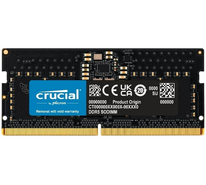 Crucial DDR DDR5 8 GB (Dual Channel) Laptop Ram (CT8G48C40S5) () | Makro