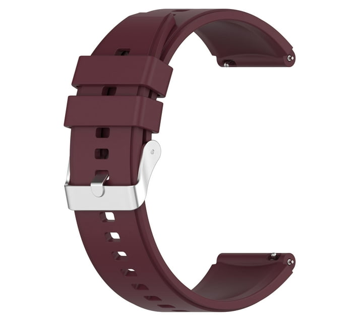 Garmin,Samsung, Huawei Universal Silicone Strap 20mm-Wine Red | Makro