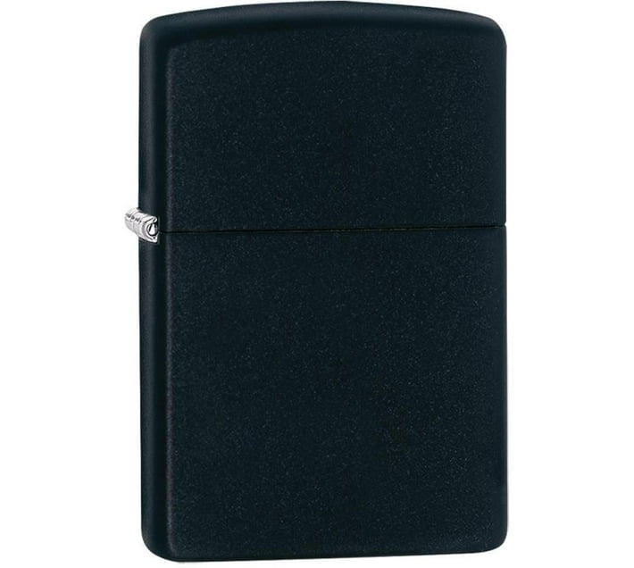 Zippo Black Matt Plain - ZP218 Pocket Lighter (Black) | Makro