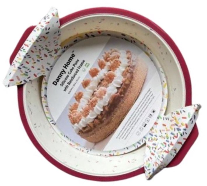danny home DH3474 Silicone Speckled Cake Pan 34cm Dinner Plate () | Makro