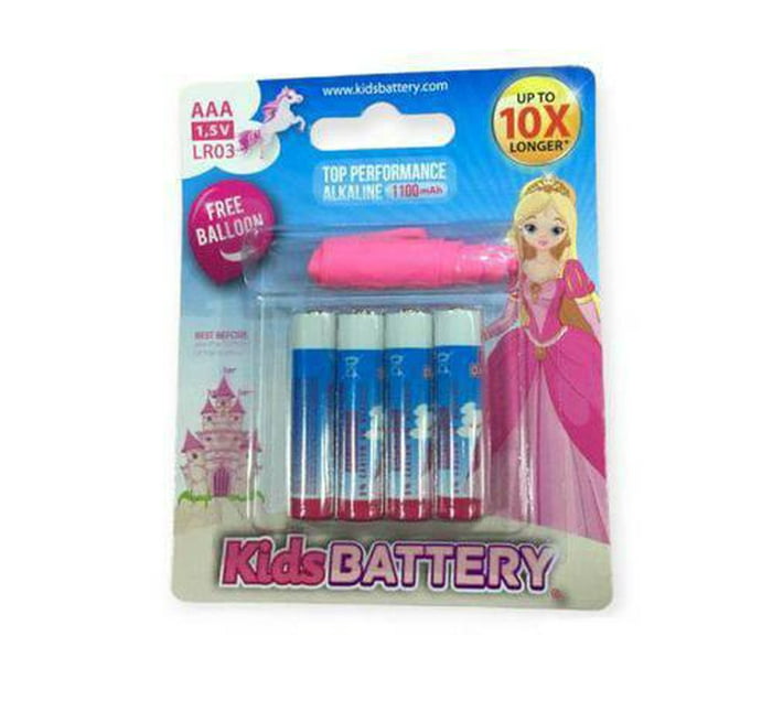 Kids Princess Battery L03 AAA 4 Pack Batteries | Makro