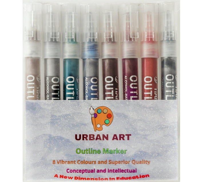 Urban Art Metallic Double Outline Marker (Multicolour) | Makro