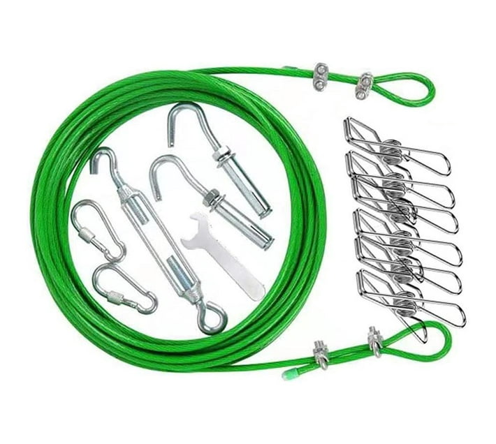 Someone’s in a Makro Home Camping Heavy Duty Stainless Steel Cable Rope ...