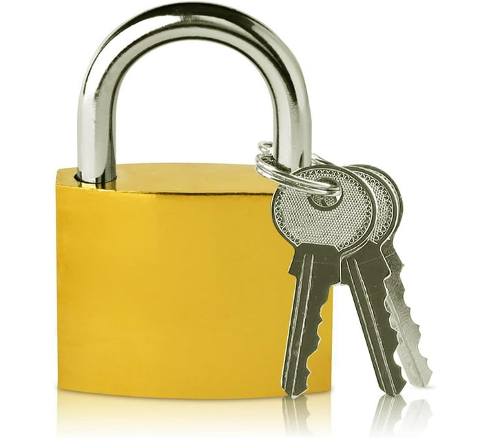 Kington Iron Metallic Smart Lock (Gold) | Makro