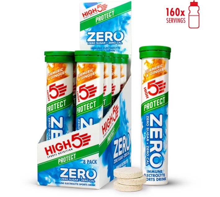 High5 Nutrition High 5 Zero Protect (8 Tubes) Turmeric & Ginger ...