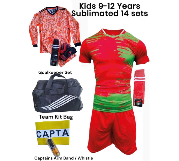 Tradesia Kids 9-12 Years - Sublimated Sports Kits -Packs of 14 Football ...