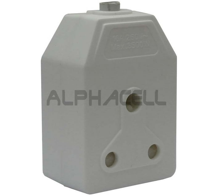 Alphacell Janus Coupler white PVC Power Plug (White) | Makro