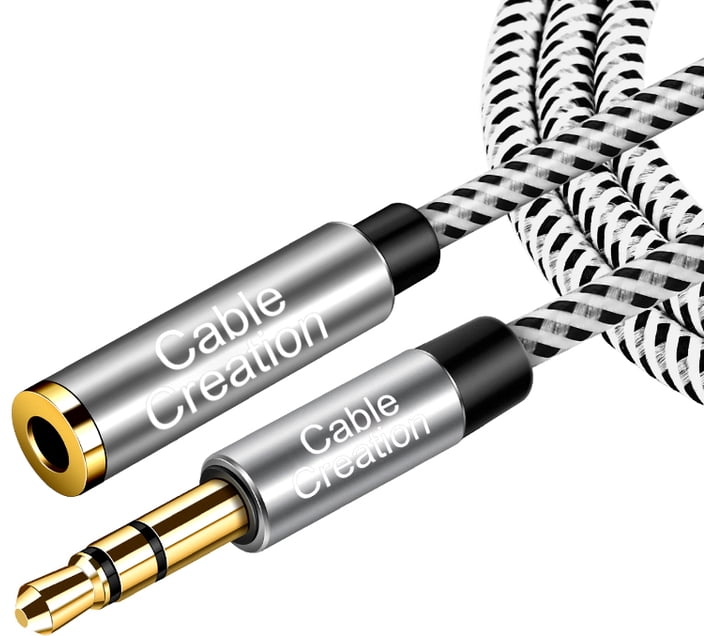 LASA NA 2 m 3.5MM MALE TO FEMALE STEREO AUDIO EXTENSION CABLE 2M ...