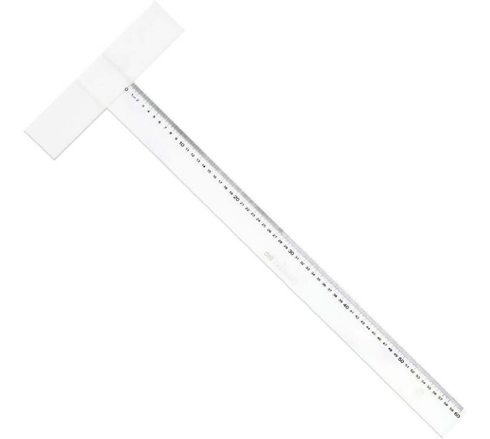 DELI T-Square Ruler Ruler (White) | Makro