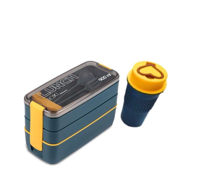 Someone’s in a Makro Bento 3 Layer Blue Lunch Box With Bottle Mood