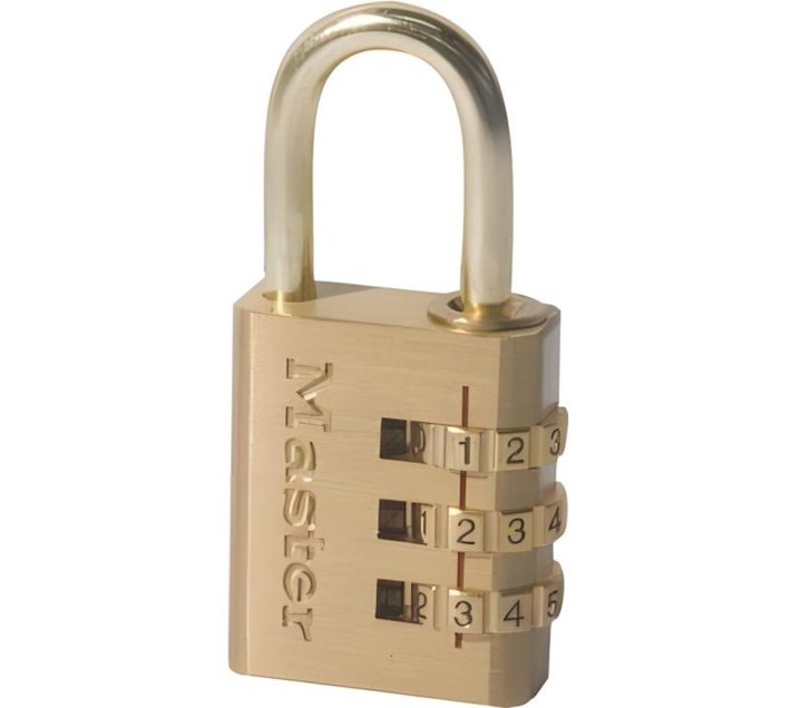 Master Lock Padlock 30mm Combination 20-7772 Padlock (Gold) | Makro