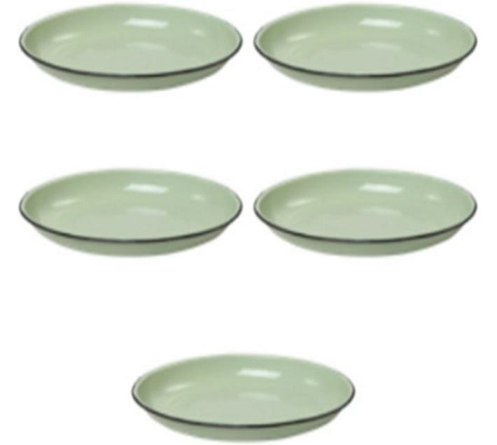 LONDZ Enamel Plates- 5 Pieces Dinner Plate (Pack of 5) | Makro