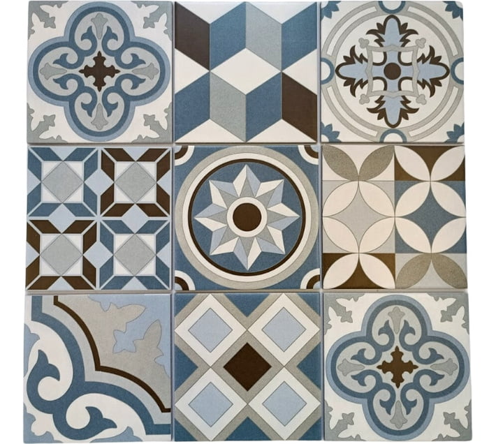 Buy Earthstone Porcelain Mosaic - Mykonos (Box of 30) Full Polished ...