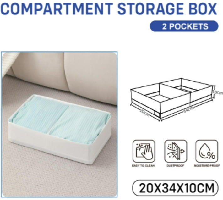Generic 8-1720 20*34*10 Storage Box Without Lid Storage Box (White) | Makro