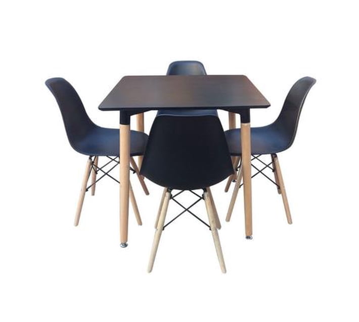 Someone’s in a Makro Smte-Modren Square Table with 4 Chairs - Black Mood