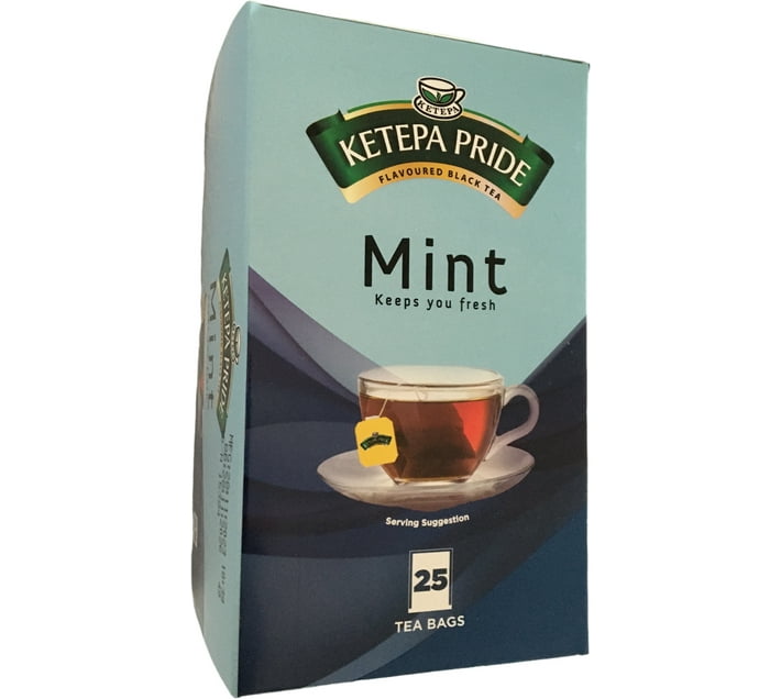 Ketepa Pride Mint Keeps You Fresh Tea Bags 25's Black Tea Bags Box (25 ...