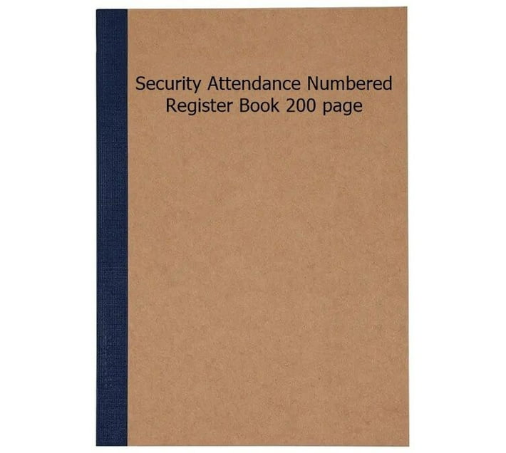 RBE S5846-1 Security Personnel Attendance Register (1 Sets) | Makro