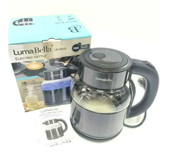Luma Bella New glass electric kettle with automatic power-off and dual ...