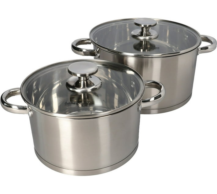 Danny Home 6521083101247SET Non-Stick Coated Stainless Steel, Glass ...