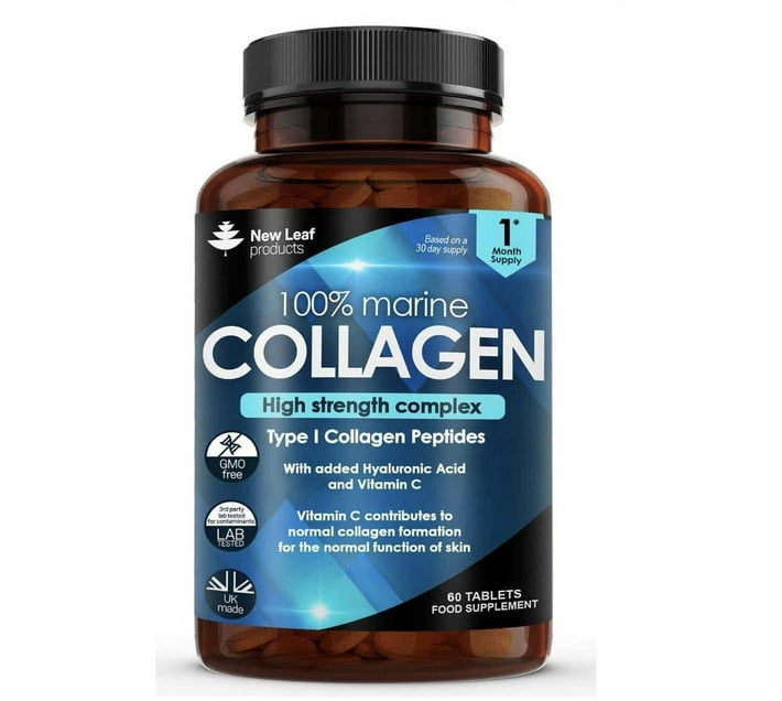 New Leaf Products Marine Collagen High Strength Complex Tablets (60 ...