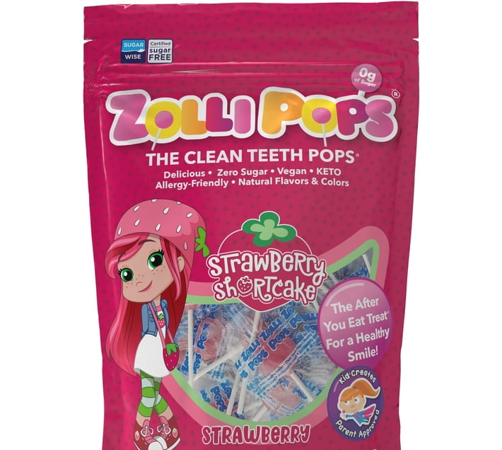 ZolliCandy Strawberry Flavoured Zollipops Pouch | Makro