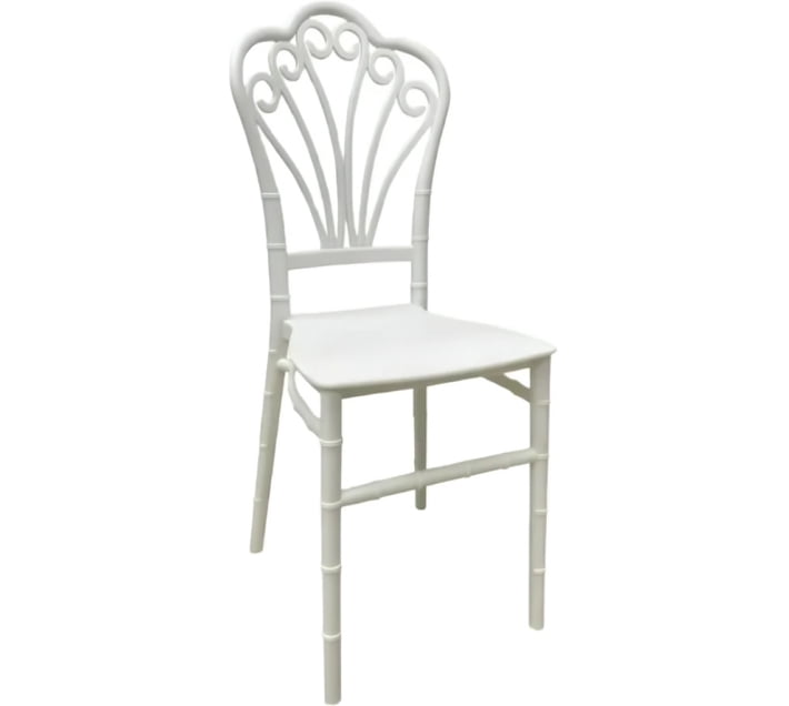Aryhaan Goldilocks chair white 8 Piece Plastic Patio Dining Chair ...