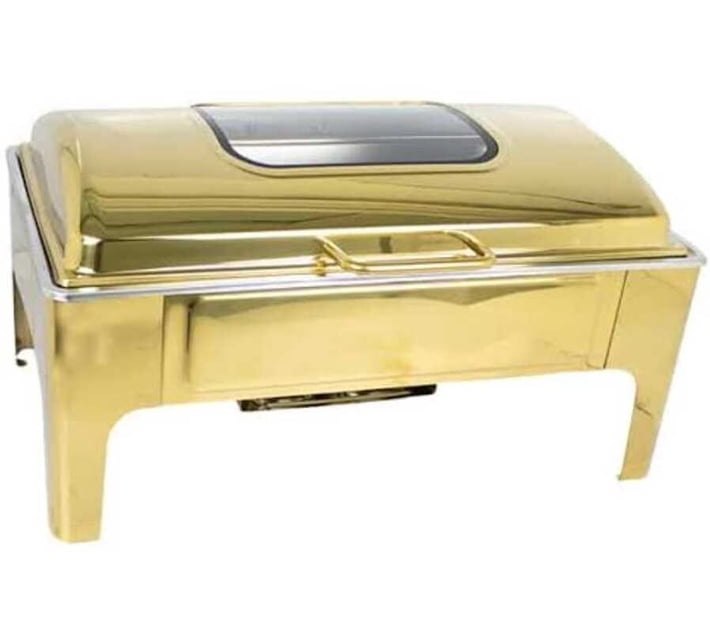 Buy Generic Gold Chafing Dish with Glass Lid 5 quart Single Pan (Gold ...