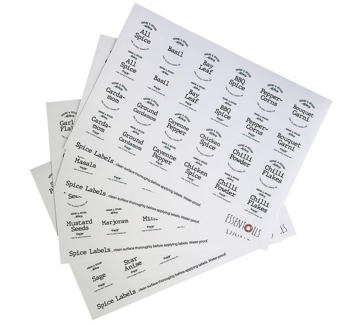 Someone’s in a Makro Herb & Spice Labels White - Kitchen - Set of 96 ...